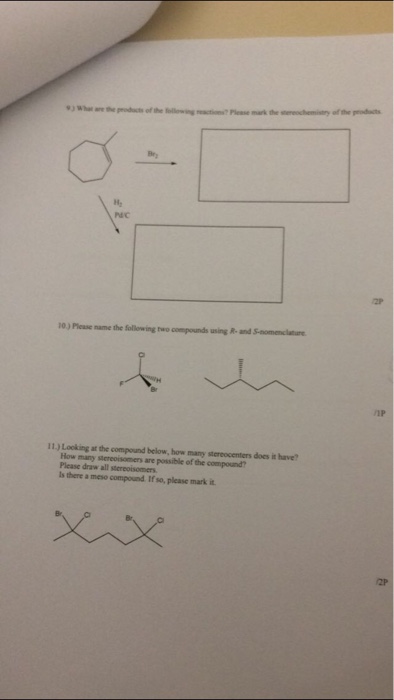 Solved 10) Please name the following two compounds using | Chegg.com