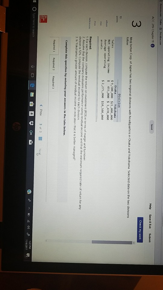 Solved Help Save & Exit Submit ACC 219 Chapter 11 3 Meji | Chegg.com