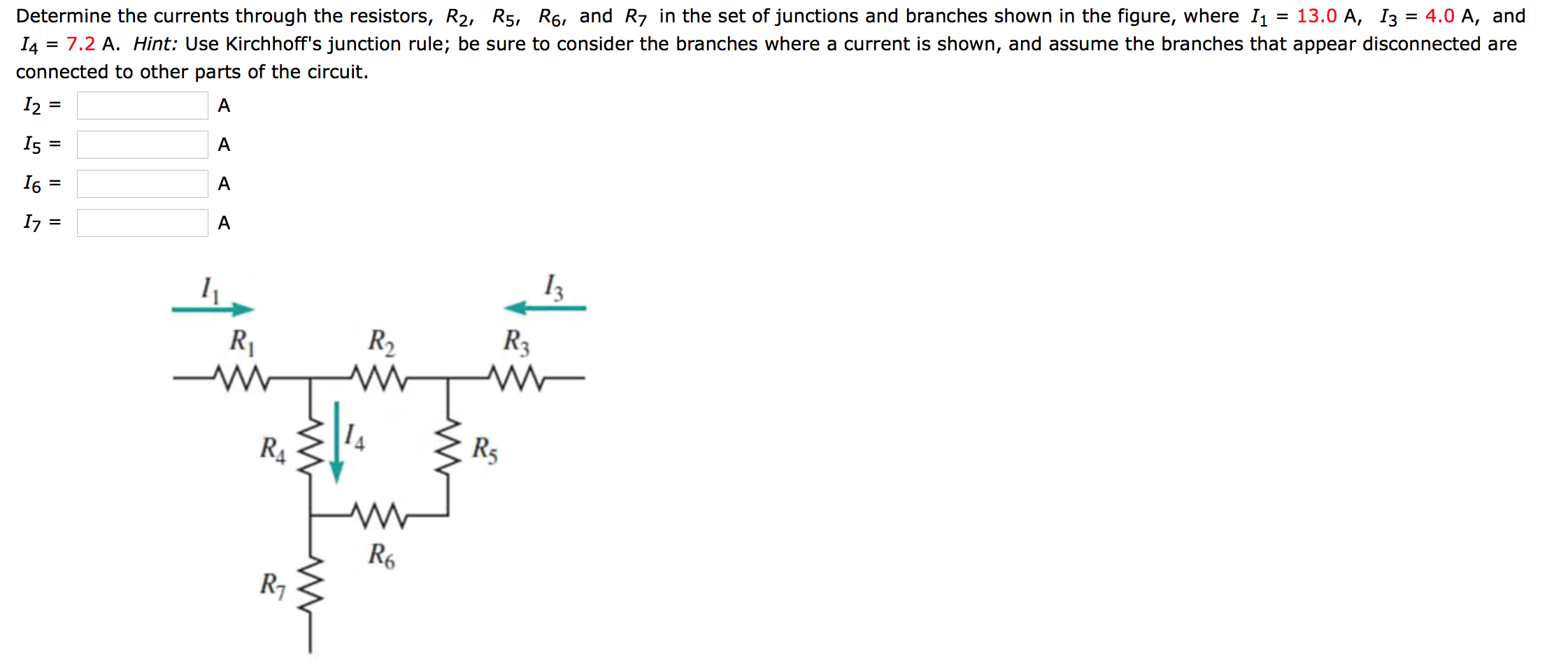 Solved Determine the currents through the resistors, R_2, | Chegg.com