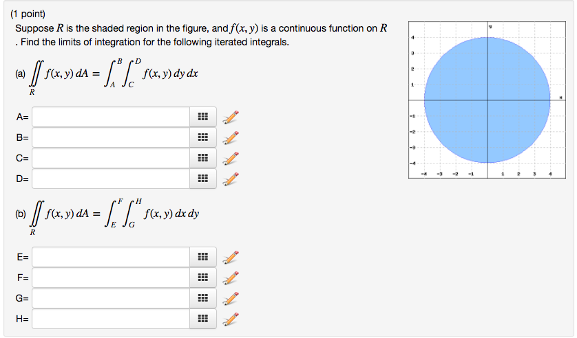 Solved Suppose R is the shaded region in the figure, and | Chegg.com