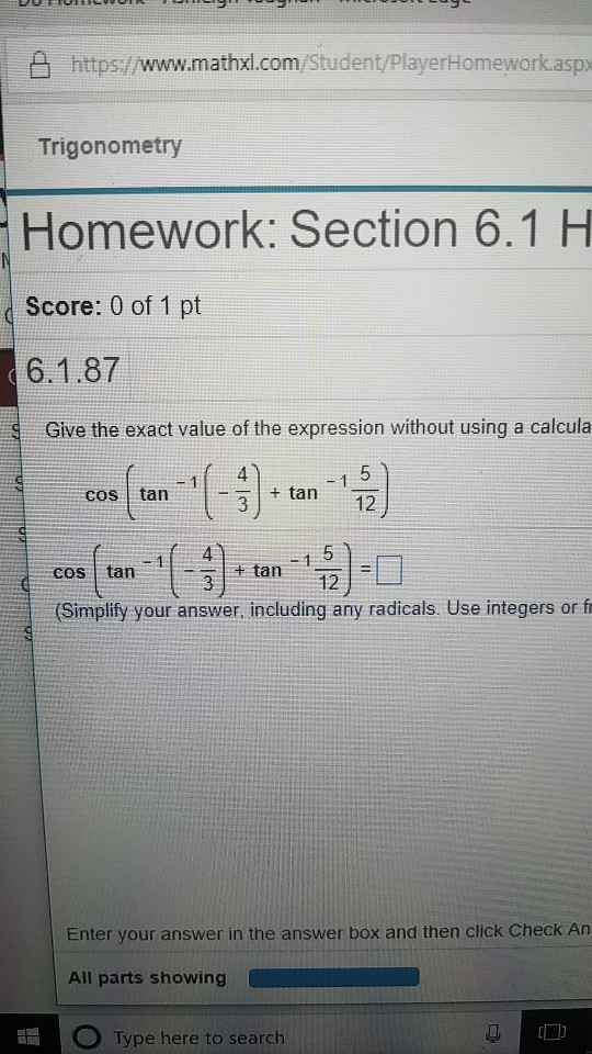 Solved ?https://wwww.mathxl.com/student/PlayerHomework.asp | Chegg.com