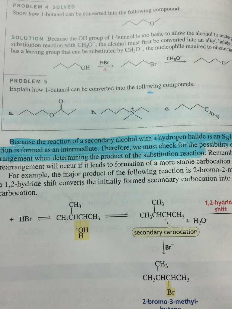 Solved Show how 1-butanol can be converted into the | Chegg.com