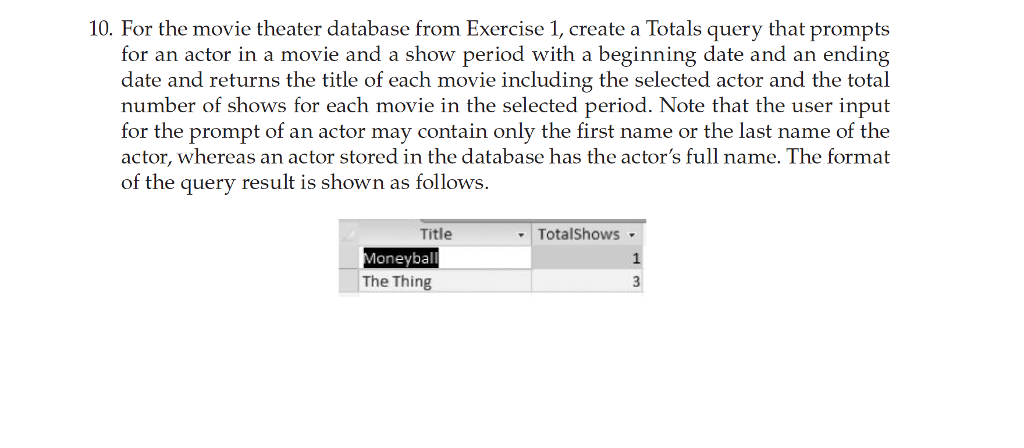 Solved Give the design view of the query in the ACCESS | Chegg.com