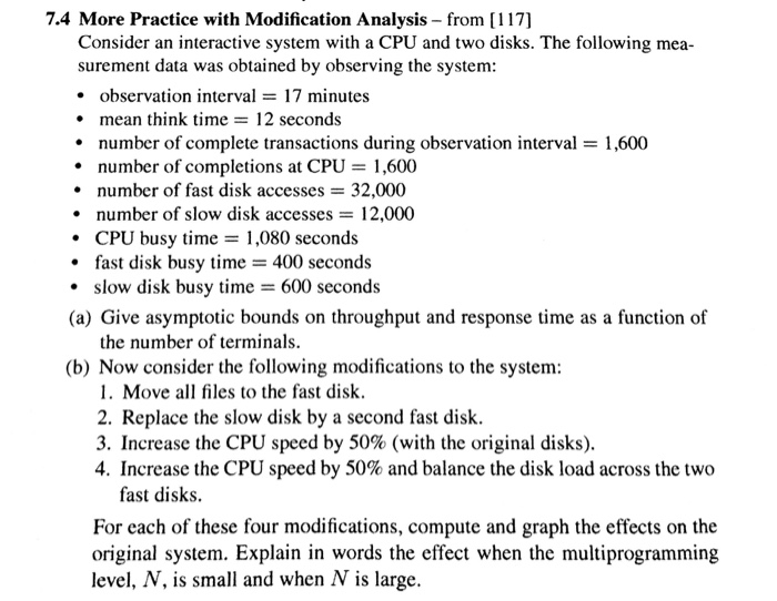 7.4 More Practice with Modification Analysis ? from | Chegg.com