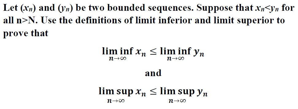 Solved This is an advanced calculus (PROOF-BASED) question. | Chegg.com