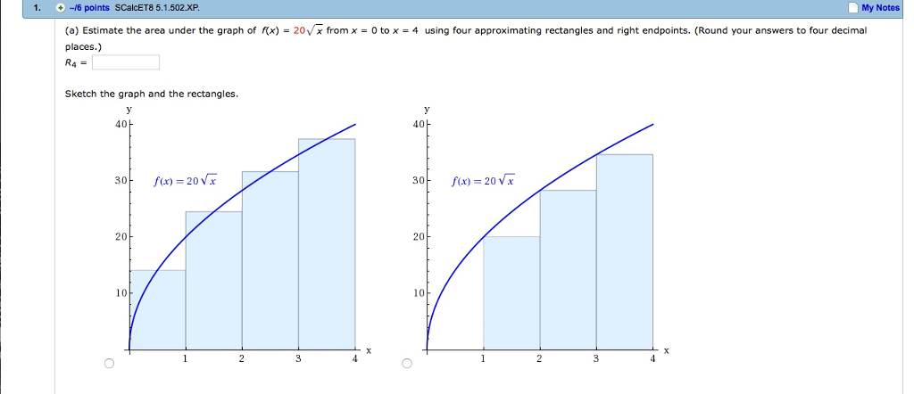 Solved 1. 6 points scalCET8 5.1.502.XP. My Notes (a) | Chegg.com