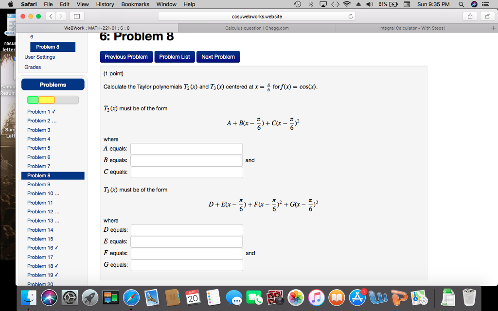 Solved Safari File Edit View History Bookmarks Window Help | Chegg.com