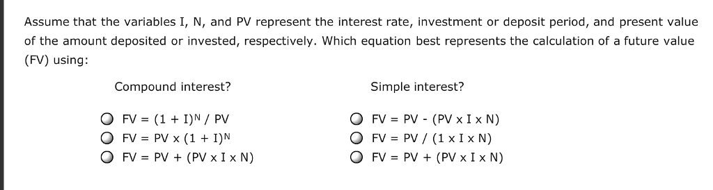 Solved Assume That The Variables I N And Pv Represent The