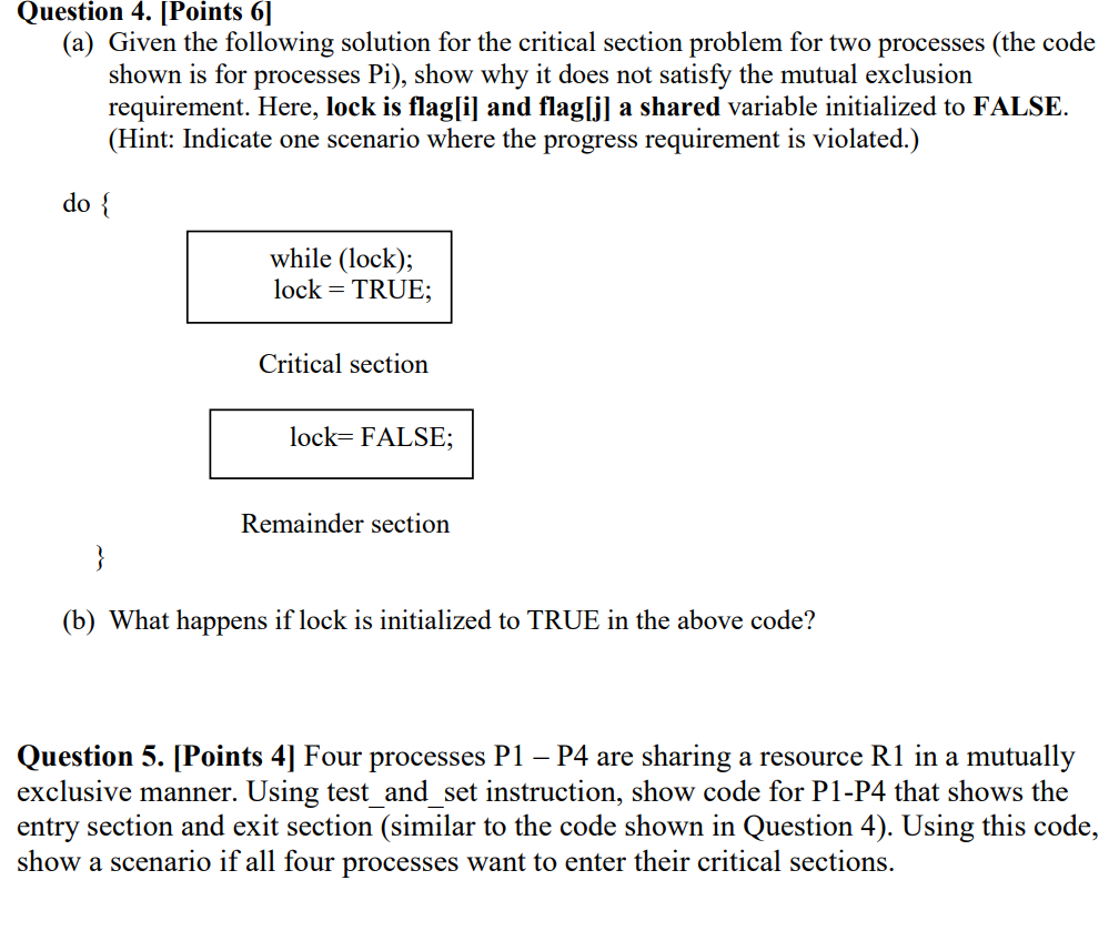 Solved a)Given the following solution for the critical | Chegg.com