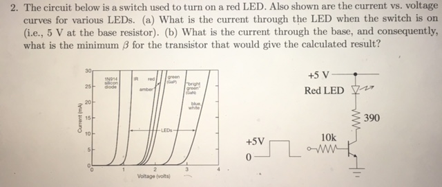 Solved 2. The circuit below is a switch used to turn on a | Chegg.com