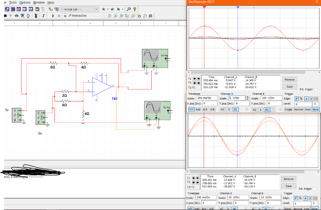 Solved I tried simulating this circuit. What type of op amp | Chegg.com