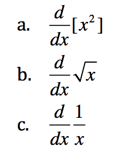 Solved Find the following derivatives using the limit | Chegg.com