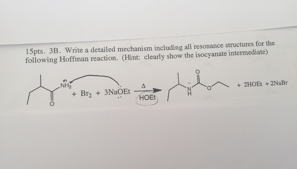 Solved Write a detailed mechanism including all resonance | Chegg.com