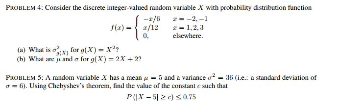 Solved Consider the discrete integer-valued random variable | Chegg.com Solved Consider the discrete integer-valued random variable | Chegg.com