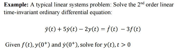 Solved A typical linear systems problem: Solve the 2^nd | Chegg.com