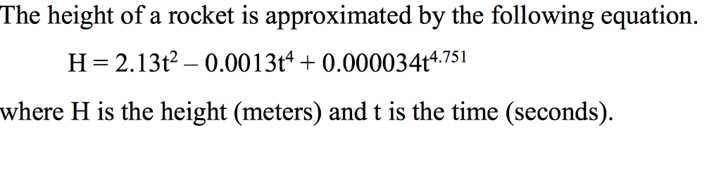 Solved Calculate the maximum height reach by the rocket | Chegg.com