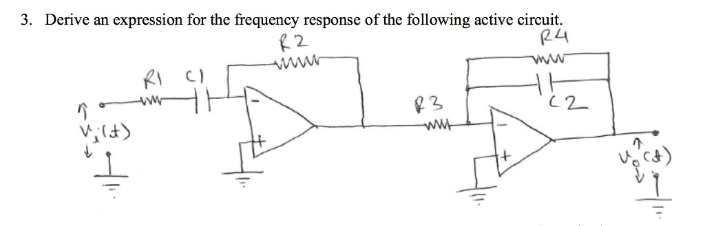 Solved Derive an expression for the frequency response of | Chegg.com