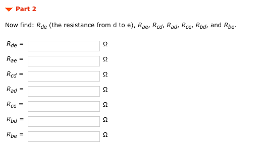 Solved Part 1 Given the resistor configuration shown in the | Chegg.com