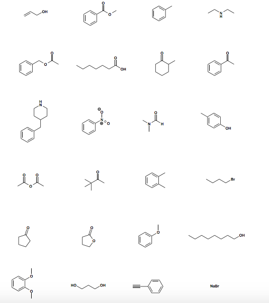 Solved identify the unknown structure from the list of | Chegg.com