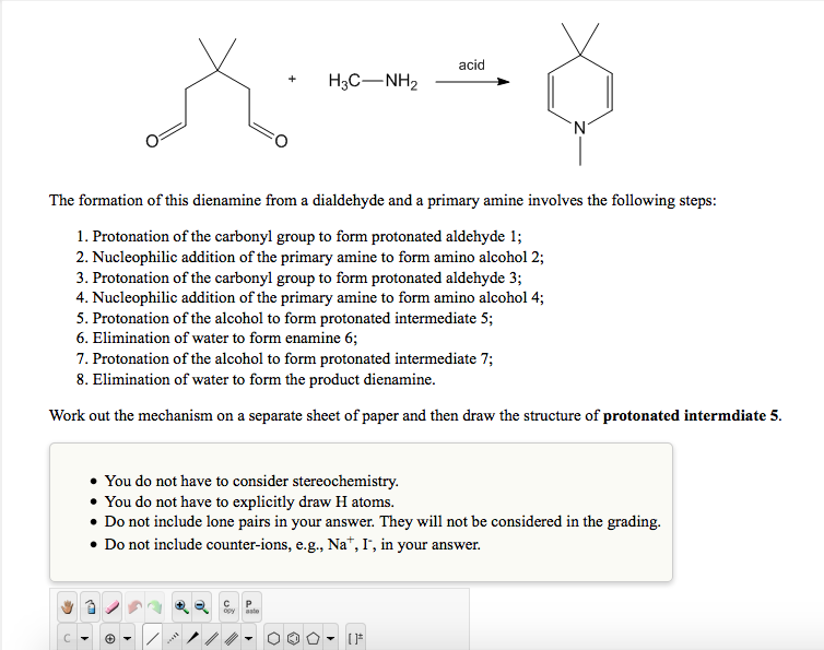Solved The formation of this dienamine from a dialdehyde and | Chegg.com