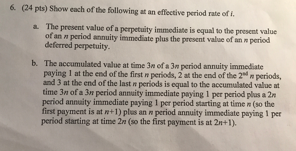 6. (24 pts) Show each of the following at an | Chegg.com