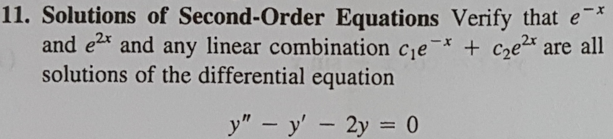 Solved Solutions of Second-Order Equations Verify that | Chegg.com