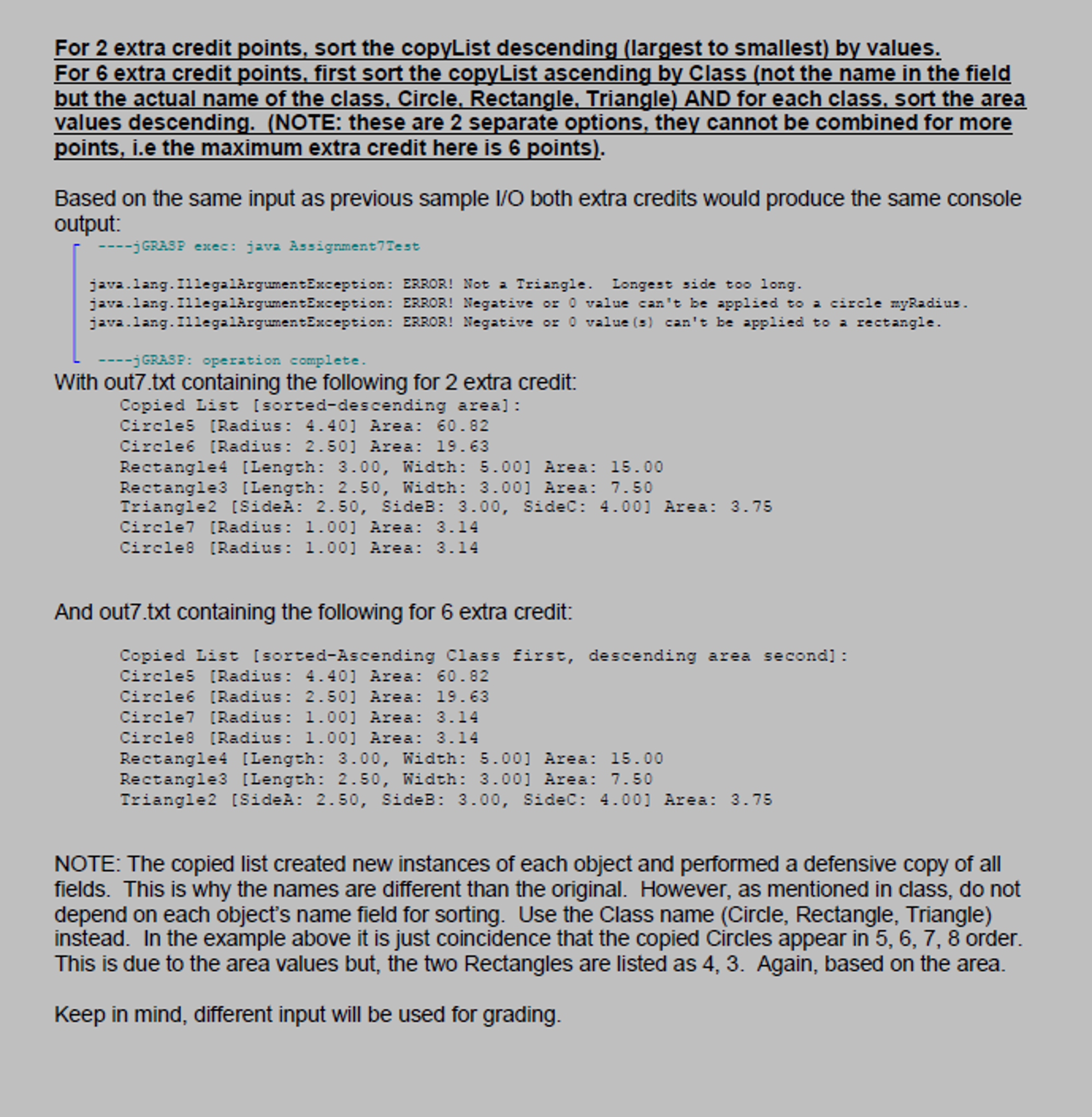 Solved DETAILS You will create 3 shape classes (Circle, | Chegg.com