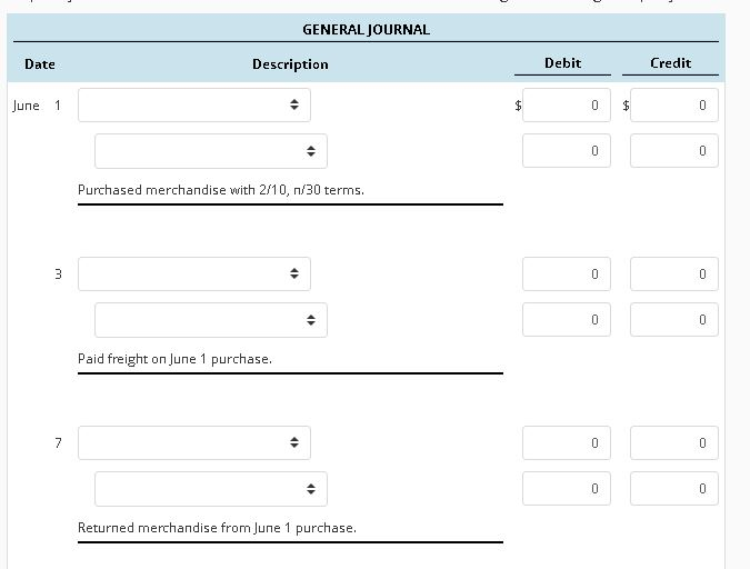 Solved Journal Entries for Merchandise | Chegg.com