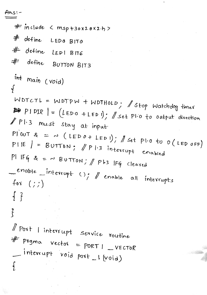 Solved Microprocessors Class Using a CCS progect | Chegg.com