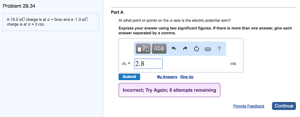 Solved: A 15.0 NC Charge Is At X = 0 Cm And A -1.3 NC Char... | Chegg.com