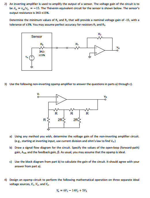 For each of the following circuits, determine the | Chegg.com