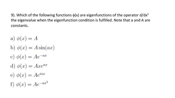 Solved Which of the following functions phi(x) are | Chegg.com