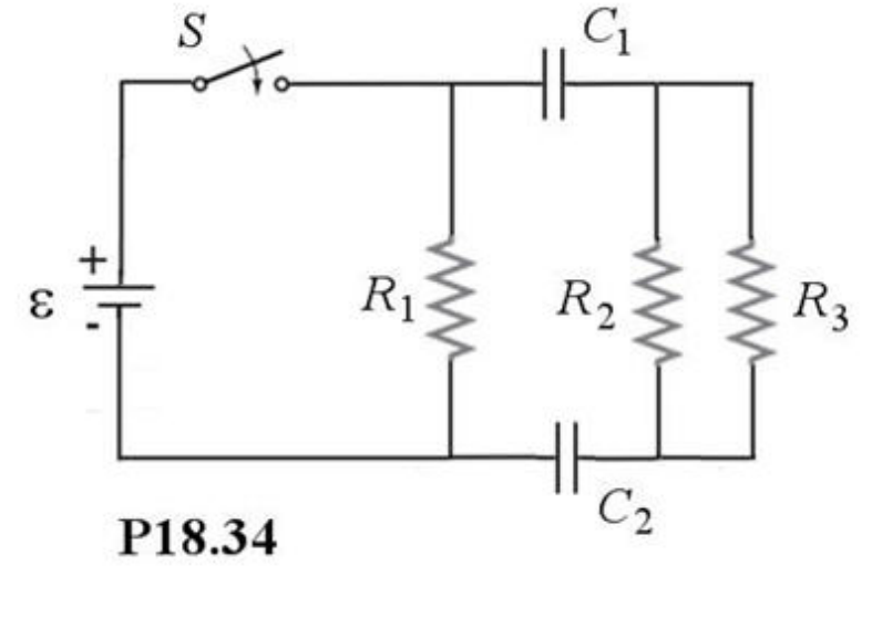 Solved Consider a series RC circuit for which R1 = R2 = 1.0 | Chegg.com