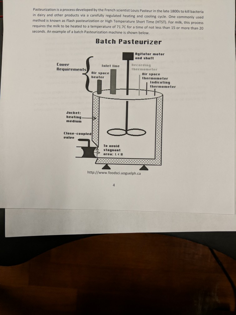 Pasteurization is a process developed by the French | Chegg.com