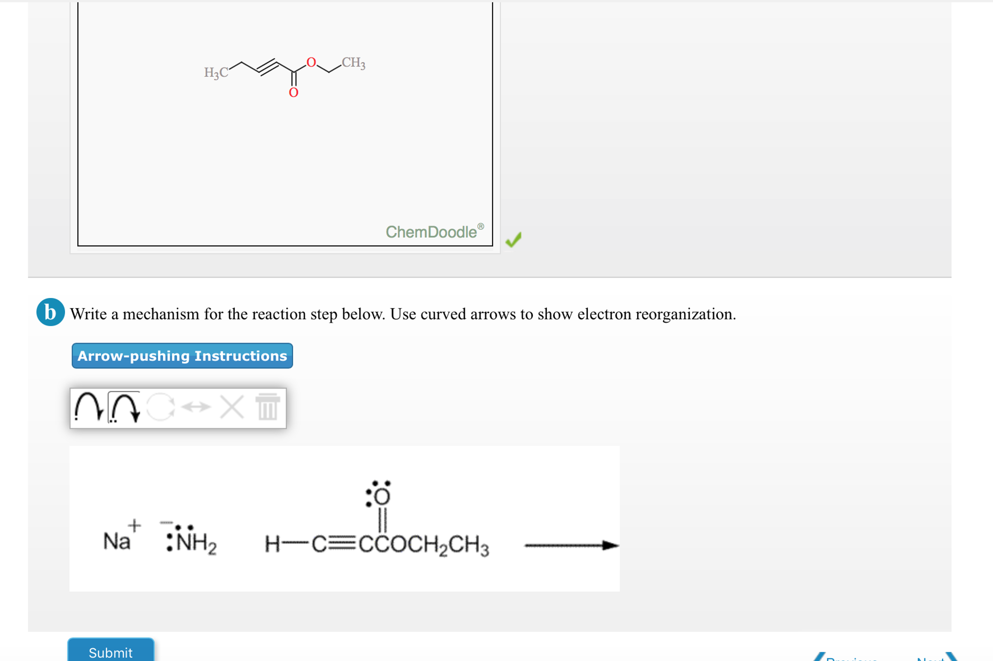 Solved: Write A Mechanism For The Reaction Step Below. Use... | Chegg.com