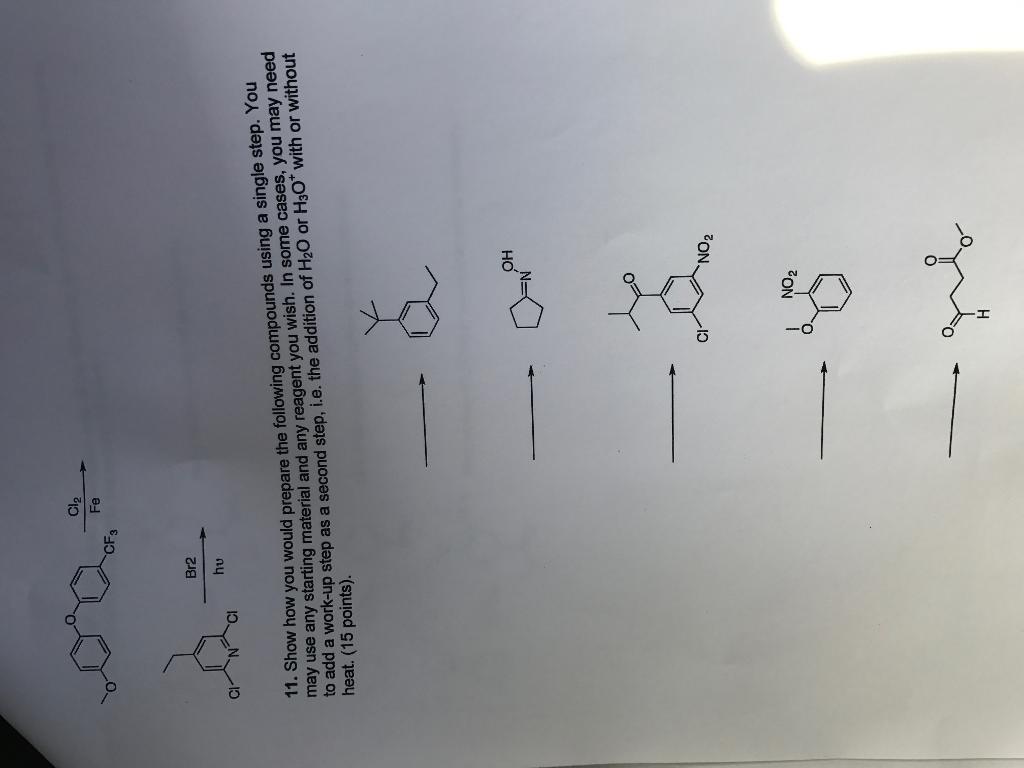 Solved Show how you would prepare the following compounds | Chegg.com