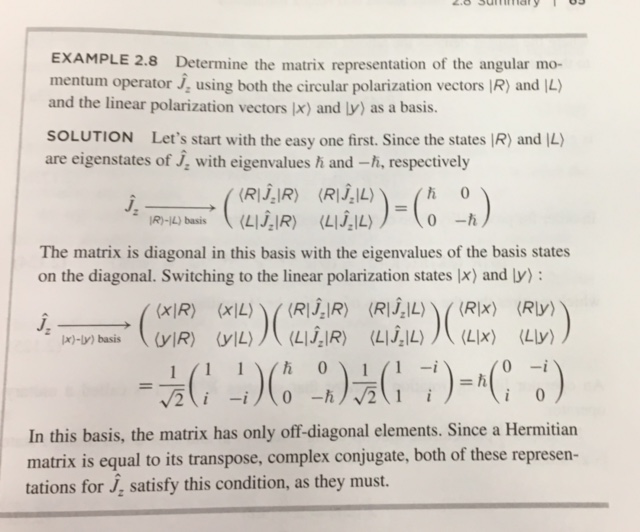 Solved 2.16. Use both the matrix representations of the | Chegg.com