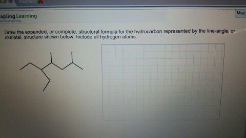 Solved Draw the expanded, or complete, structural formula | Chegg.com
