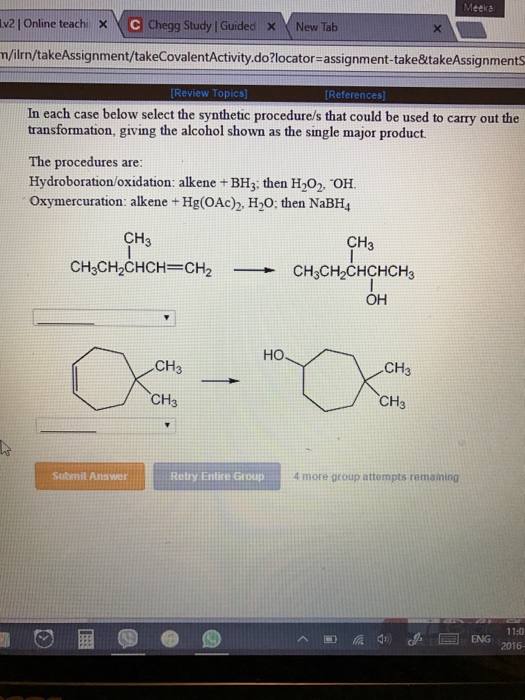 Solved: In Each Case Below Select The Synthetic Procedure/... | Chegg.com