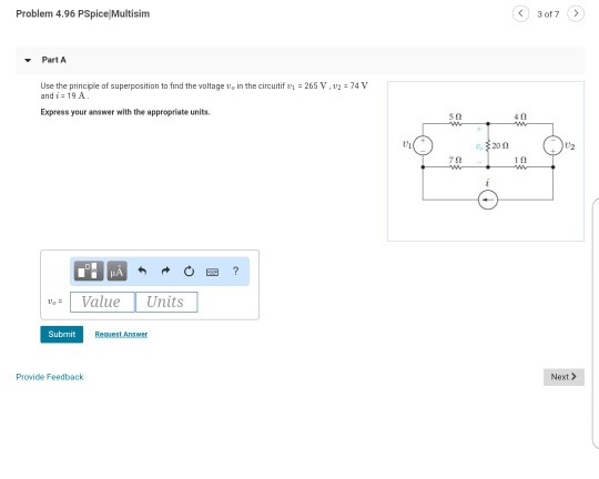 Solved Problem 4.96 PSpice Multisim 3of7 PartA Use the | Chegg.com