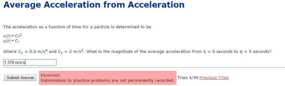 Solved Average Acceleration from Acceleration The | Chegg.com