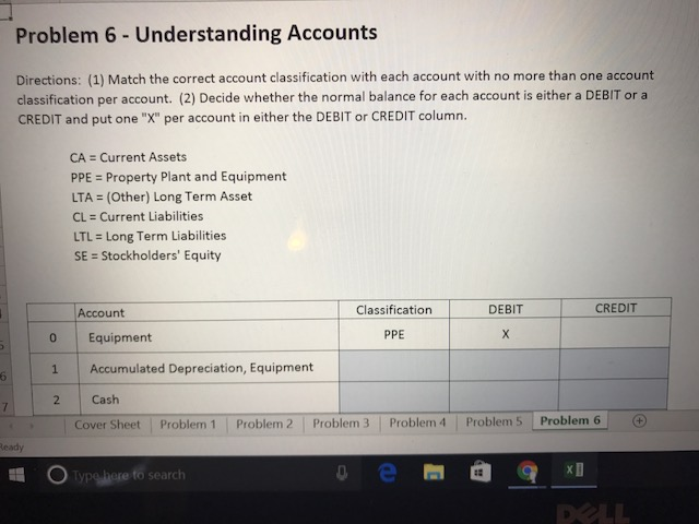 Solved Directions: (1) Match the correct account | Chegg.com