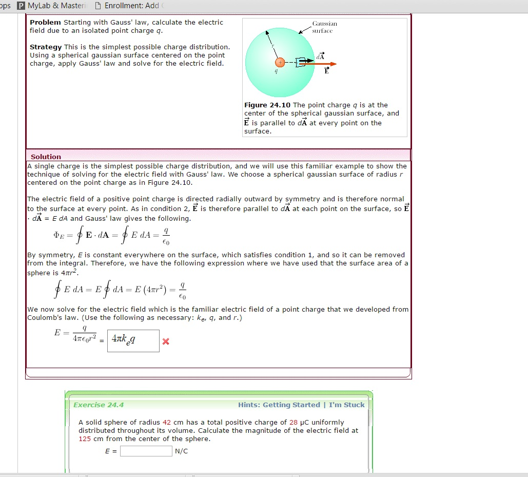 Solved Problem Starting with Gauss' law, calculate the | Chegg.com