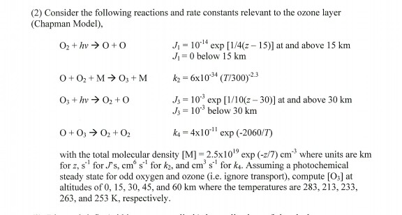Solved (2) Consider the following reactions and rate | Chegg.com