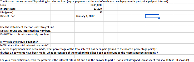 Solved You Borrow money on a self liquidating installemnt | Chegg.com
