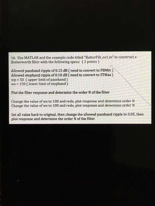 Solved 16. Use MATLAB and the example code titled | Chegg.com