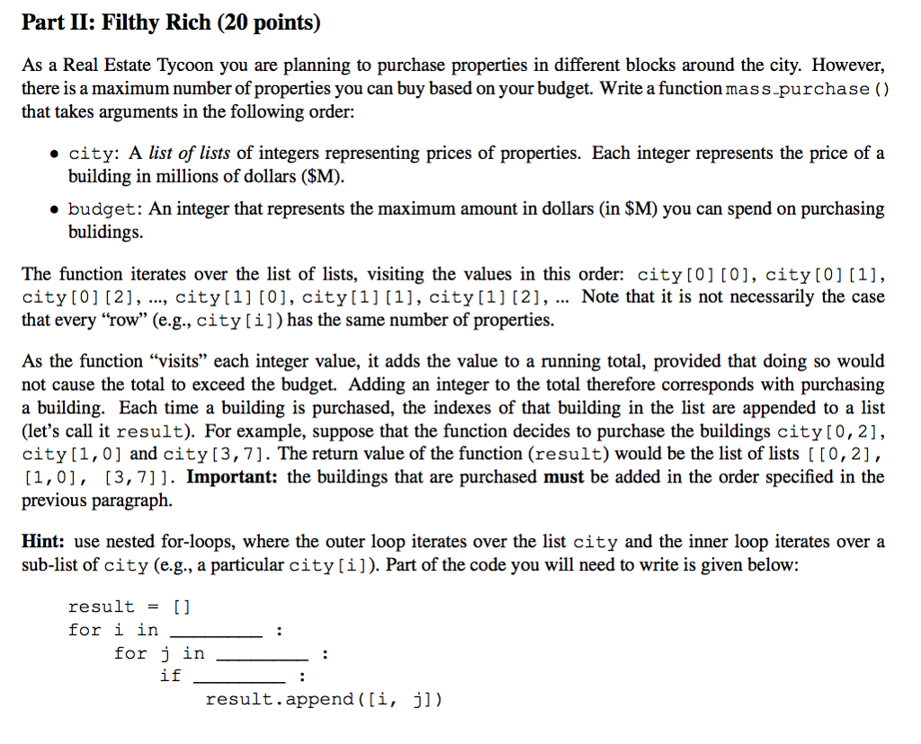 Solved Part I Fizzbuzz 20 Points Write The Function