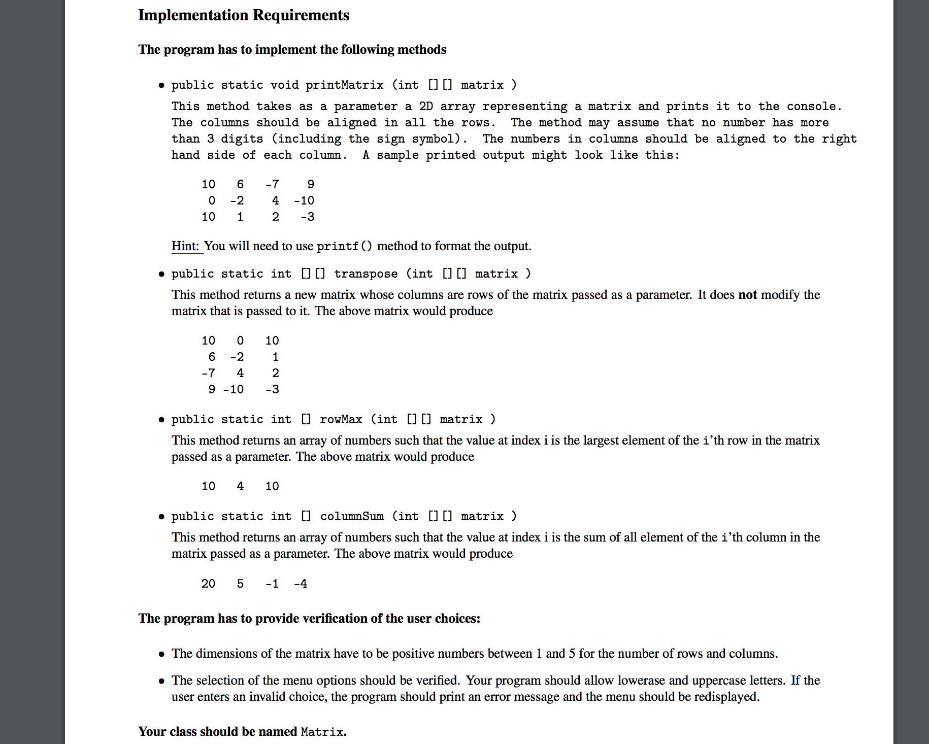 Solved Write A Program That Allows The User To Manipulate 