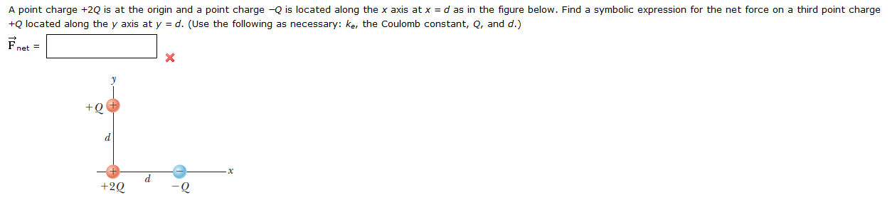 Solved A point charge +2Q is at the origin and a point | Chegg.com Solved A point charge +2Q is at the origin and a point | Chegg.com