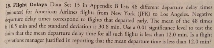Solved Data Set 15 in Appendix B lists 48 different | Chegg.com